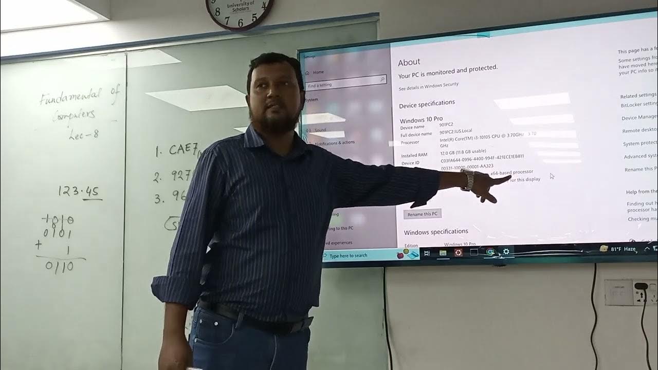 Computer Fundamental | Lecture-08 | CSE | AKM Monzurul Islam | University of Scholars - YouTube