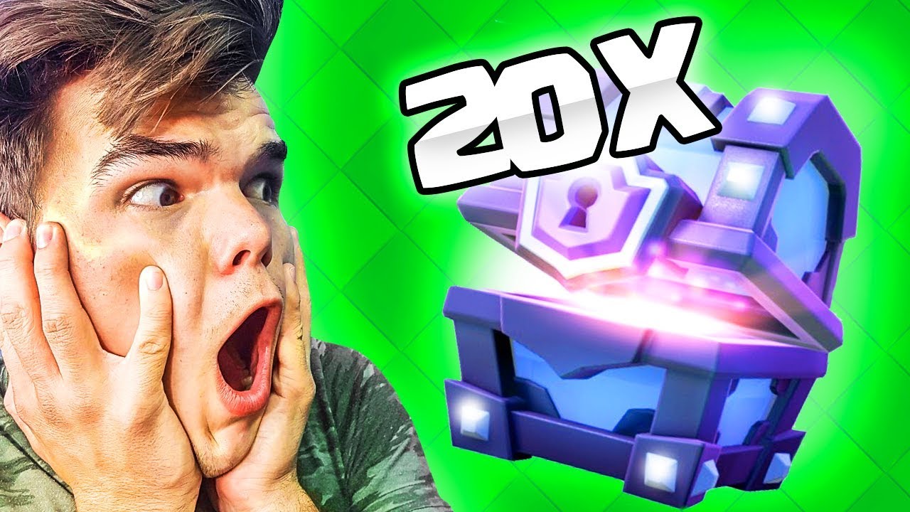 OPENING 20 SUPER MAGICAL CHESTS! (Clash Royale) - YouTube
