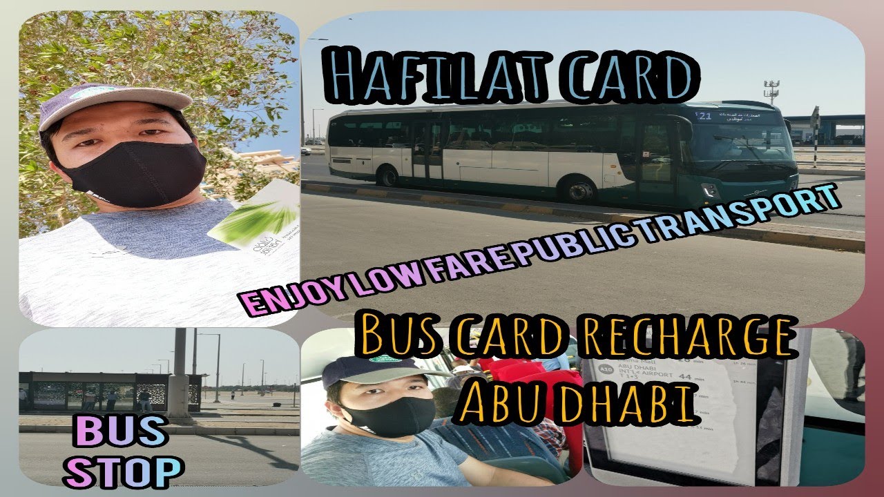How to recharge Abu Dhabi Bus card || hafilat card || very easy to use ...