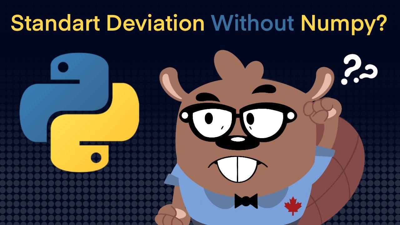Python tutorial: Standart Deviation without using Numpy - YouTube