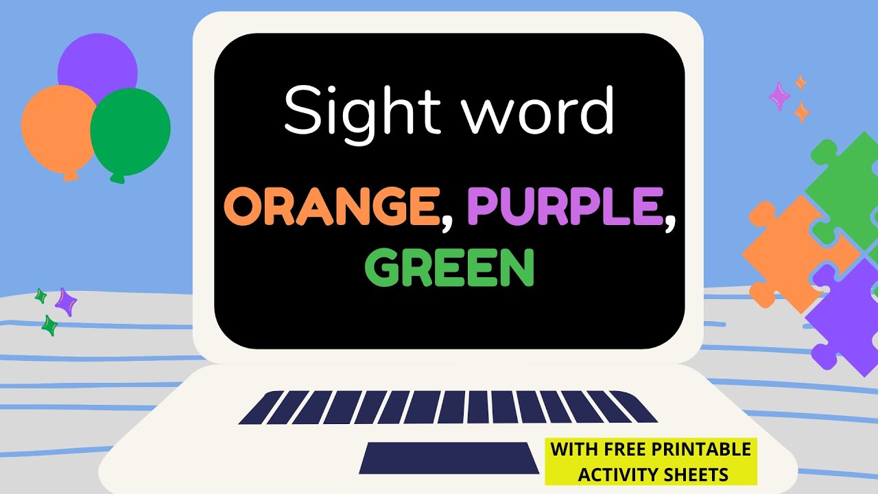 Sight Words for Preschool & Kindergarten I Reading Practice I Lesson 7 ...