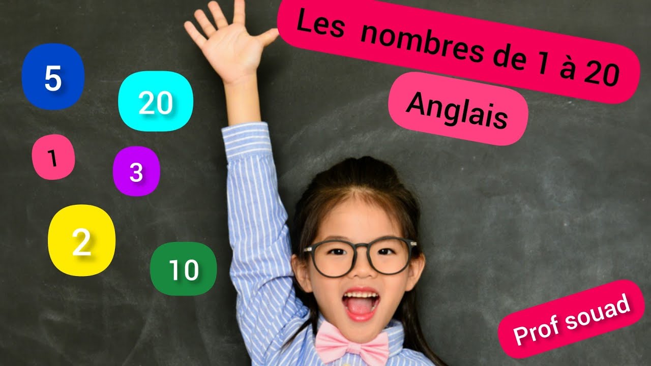les chiffres en anglais de (1 à 20) .. - YouTube