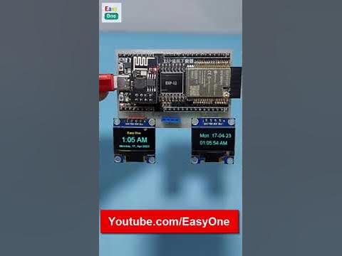 esp32 ntp oled clock #shorts - YouTube