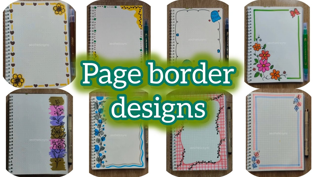 Making cover pages look beautiful😍🪄|| page border designs🎨😍 # ...