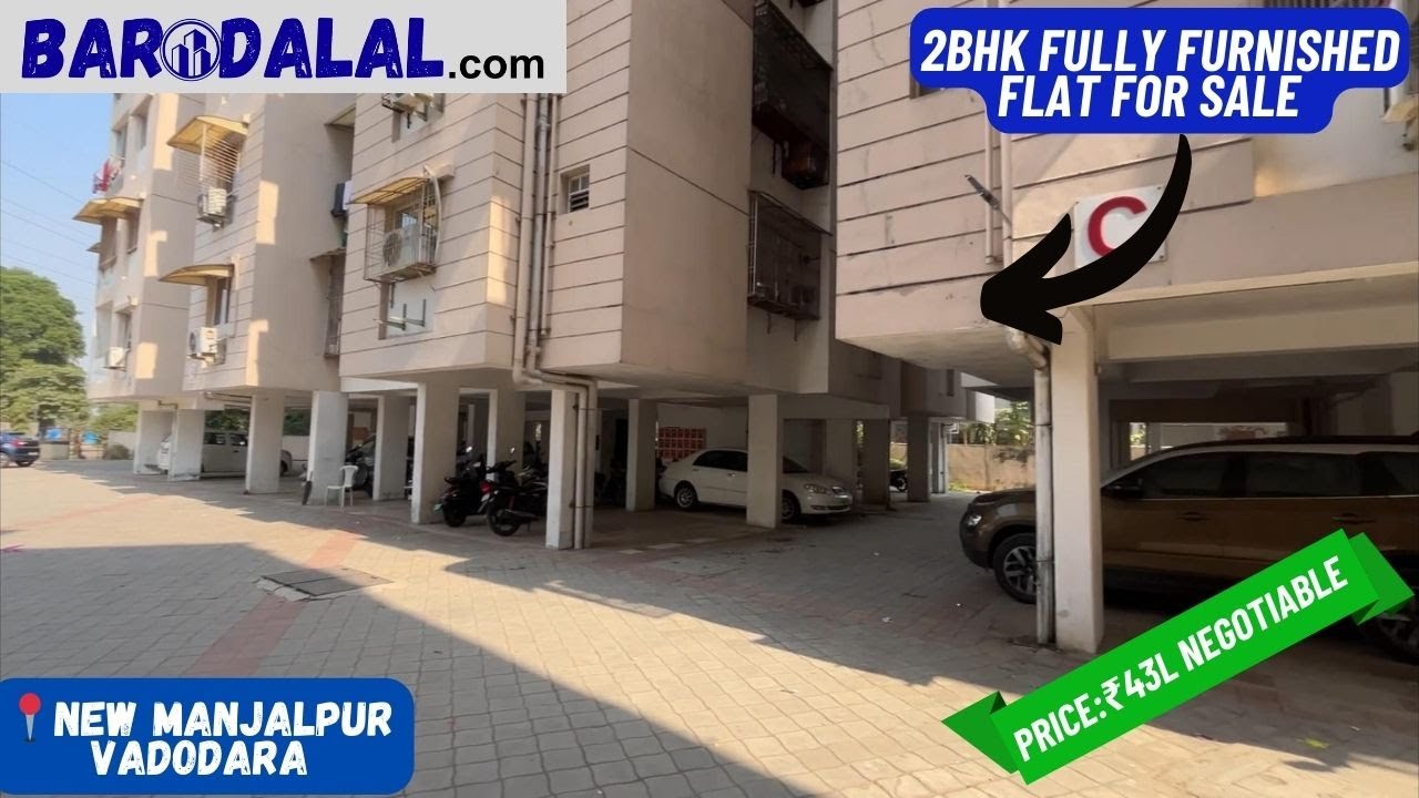 Fully Furnished 2bhk Flat For Sale In Vadodara New Manjalpur Under