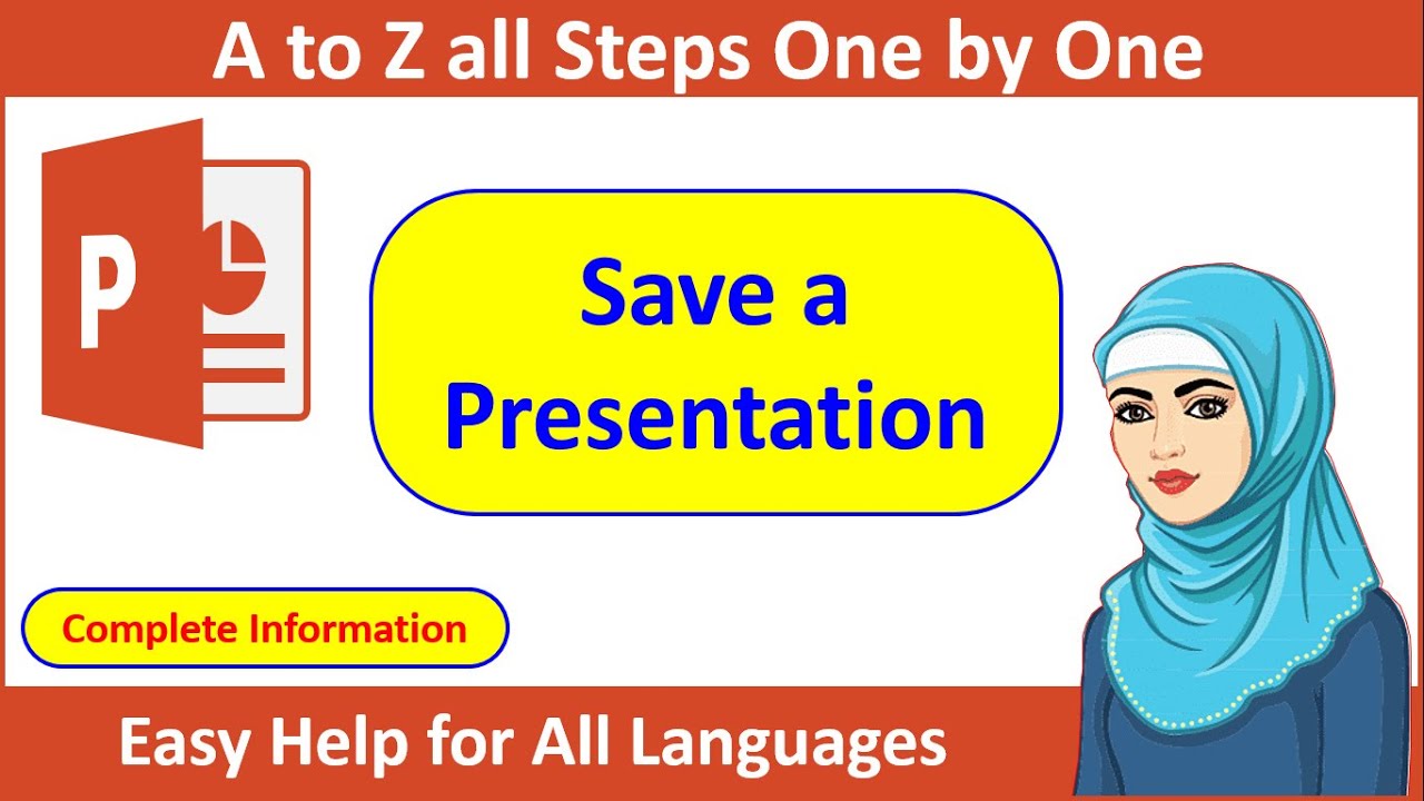 How to Save a Presentation in PowerPoint Tutorial For Beginners All ...