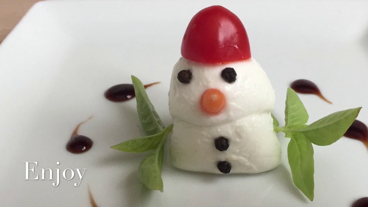 HOW TO Make Caprese Snowman - YouTube