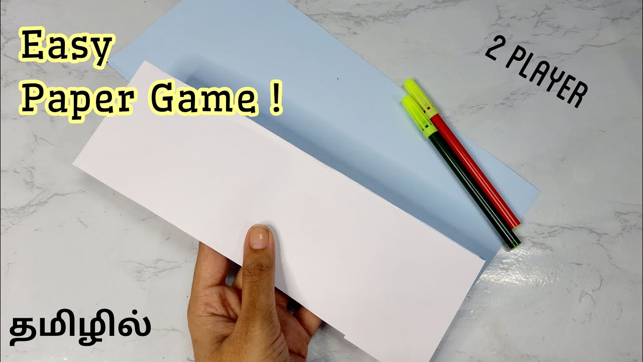 Easy paper game for kids in tamil | Paper dice game | Lockdown Games ...