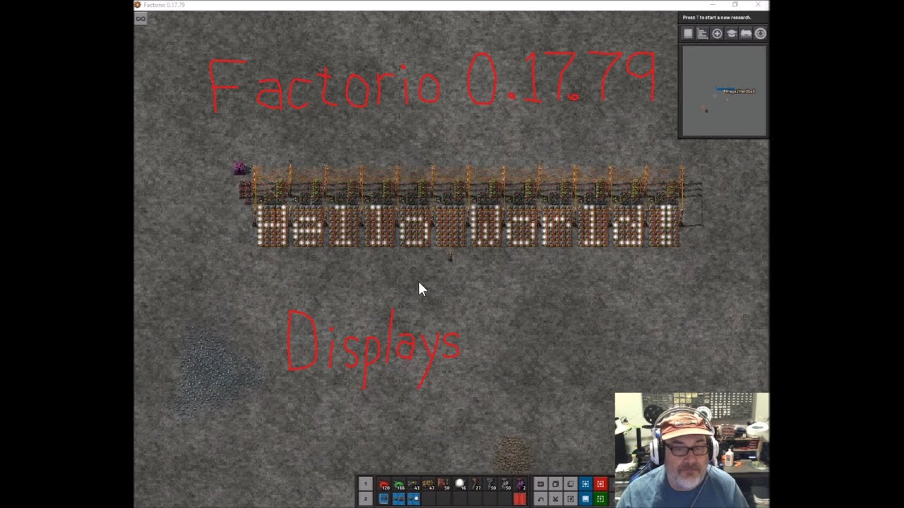 Factorio Alphanumeric Digital Display Circuit Network - YouTube