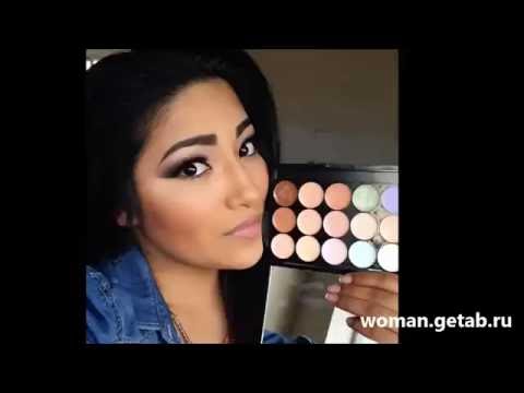 Контурирование лица палеткой 15 цветов ✨👍