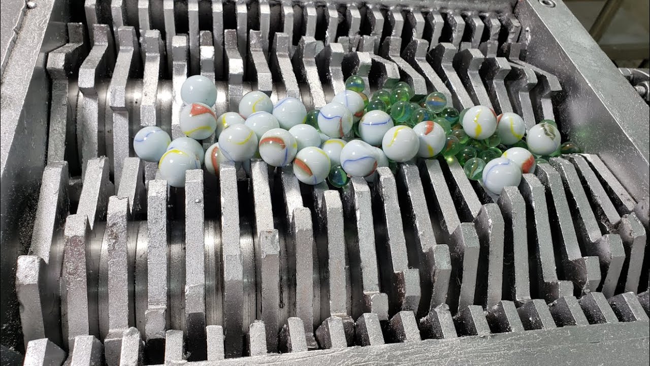 Which of 50 objects such as shredded glass beads is stronger? - YouTube