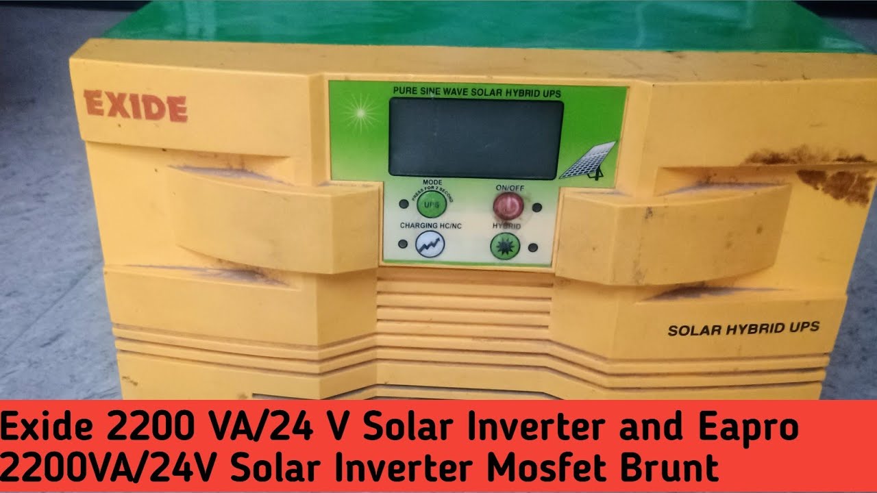 Exide 2200VA/24V Solar inverter pcb Mosfet Brunt and Eapro 2200VA/24V ...