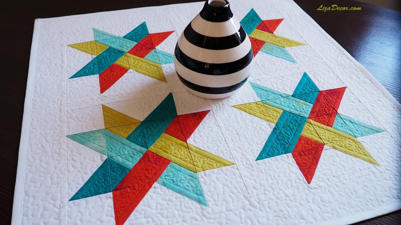 Tutorial Patchwork Block Half Square & Flying Geese #lizadecor - YouTube