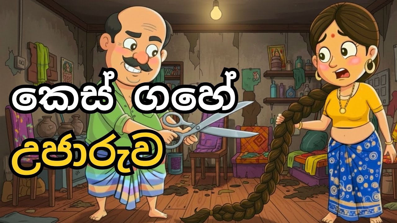 කෙස් ගහේ උජාරුව - cartoon sinhala - sinhala cartoon video - animation ...