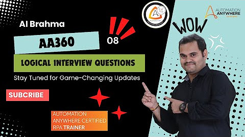 automation anywhere interview questions | A360 Exercise | Automation Anywhere Interview ...