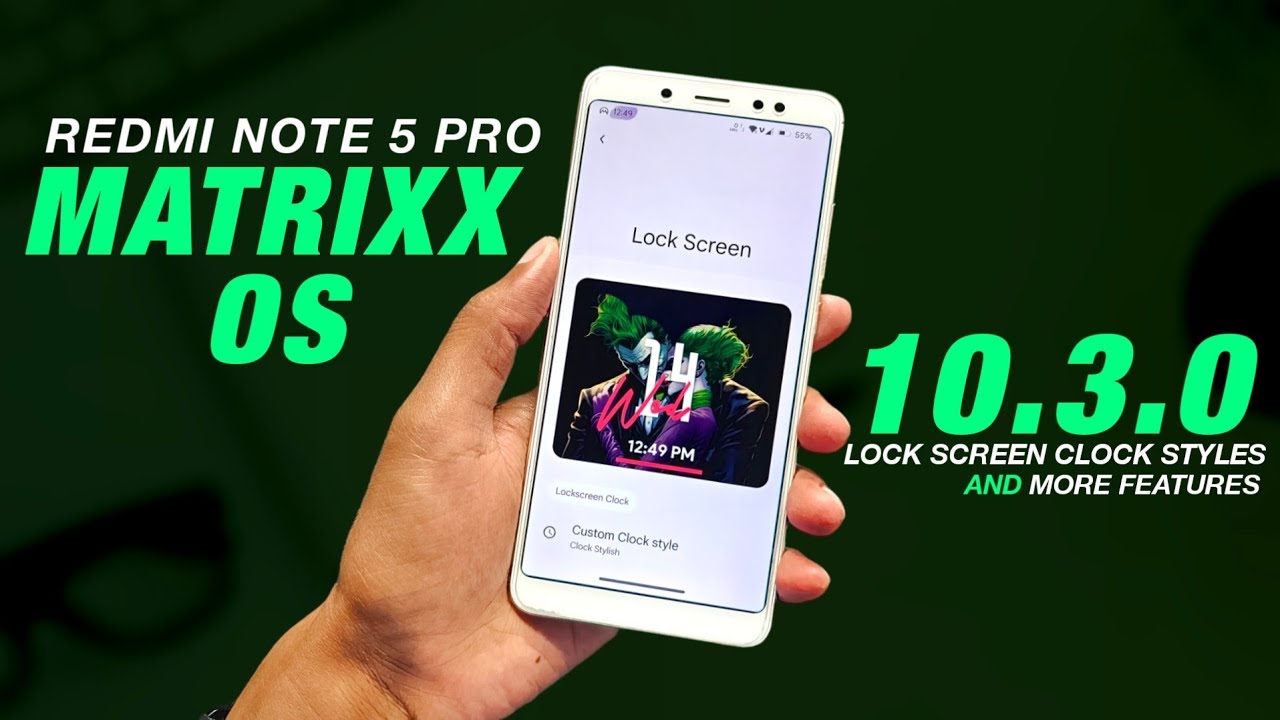 Matrixx OS 10.3.0 Official For Redmi Note 5 Pro | Android 14 ...