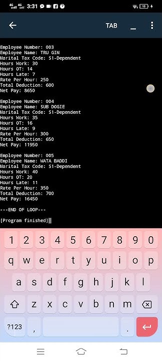 Machine Problem 2.2 Payroll Loops And Single Array - YouTube