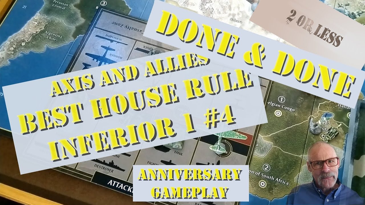 Axis and Allies Anniversary Best House rule | Inferior 1 Solo Gameplay ...