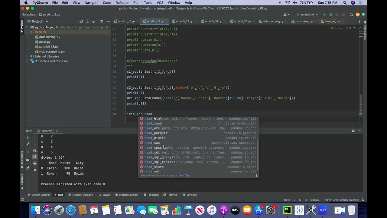 python (pandas, data mining) - YouTube