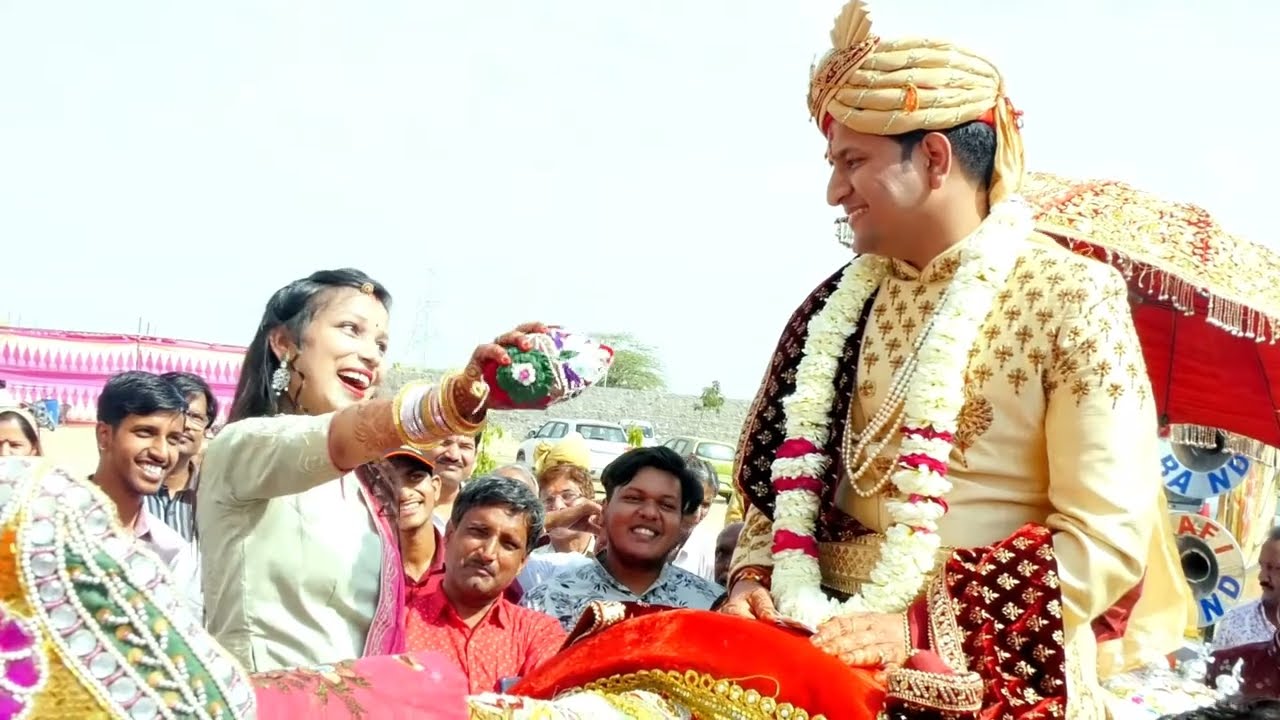 Indian Barat Welcome | Barat Swagat | Toran Ritual | Indian wedding # ...