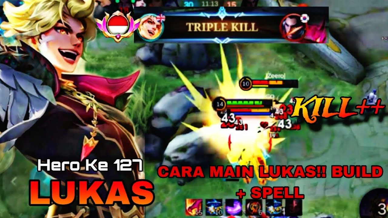 Taktik Mematikan! Gameplay Hero Baru MLBB Lukas - Skill OP & Cara Main Pro! - YouTube