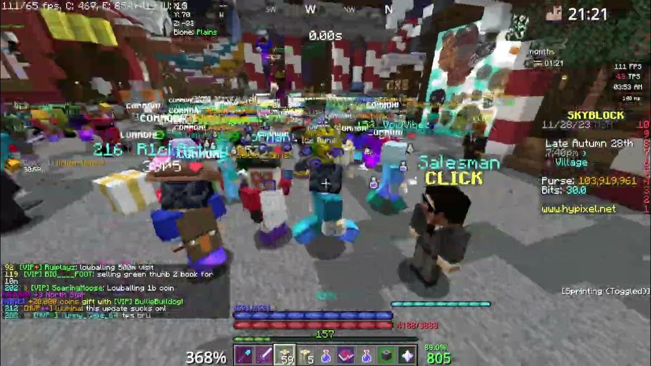 Hypixel skyblock HUB 1 in a nutshell - YouTube