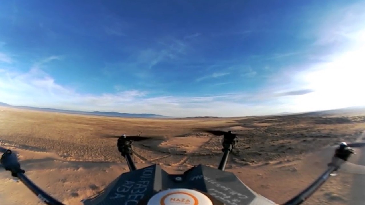 Drone Crash into sand dune In VR 360! - YouTube