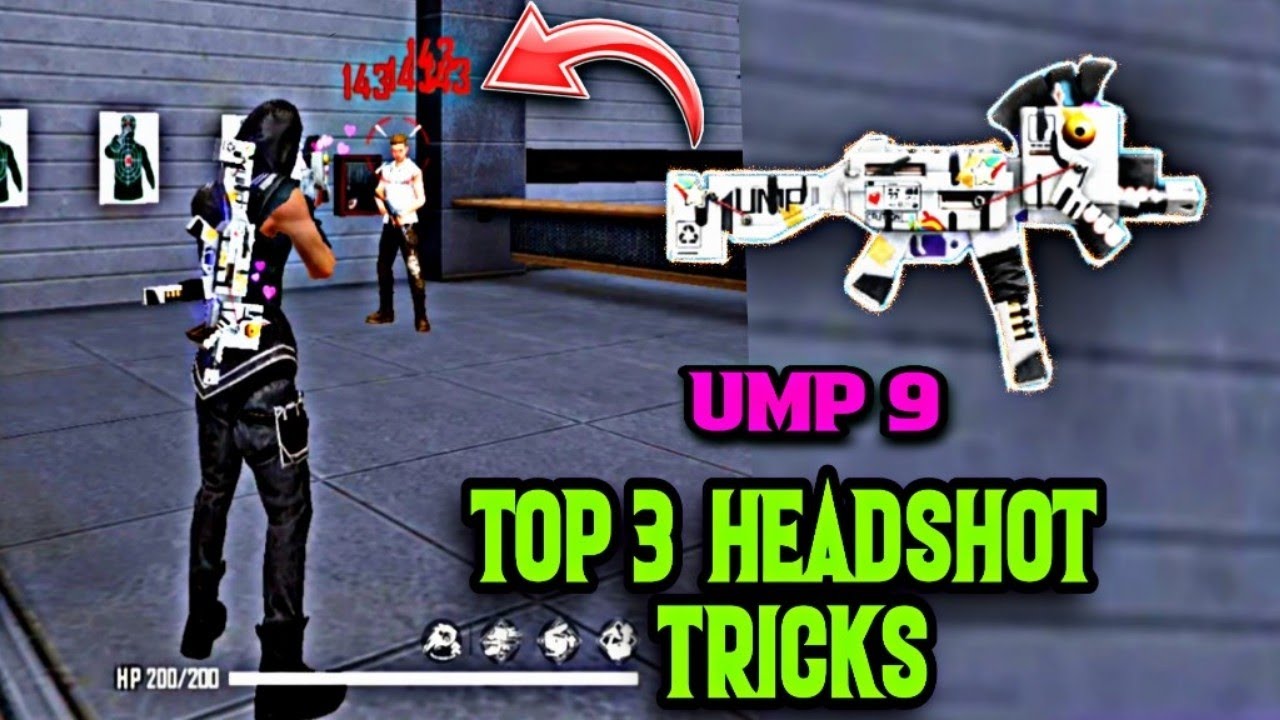 New ump headshot trick | new ump gun skin gameplay | ump headshot trick ...