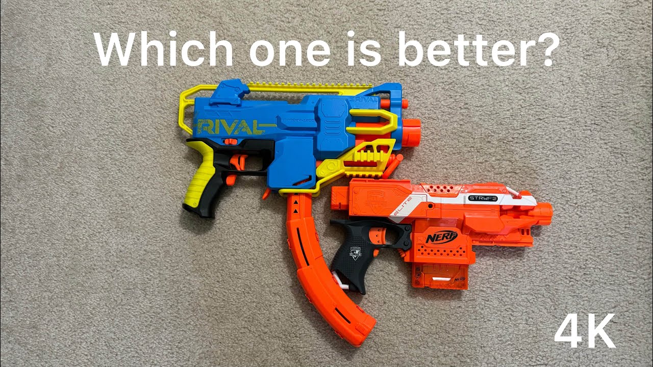 Nerf rival challenger vs nerf stryfe comparison which one is better ...