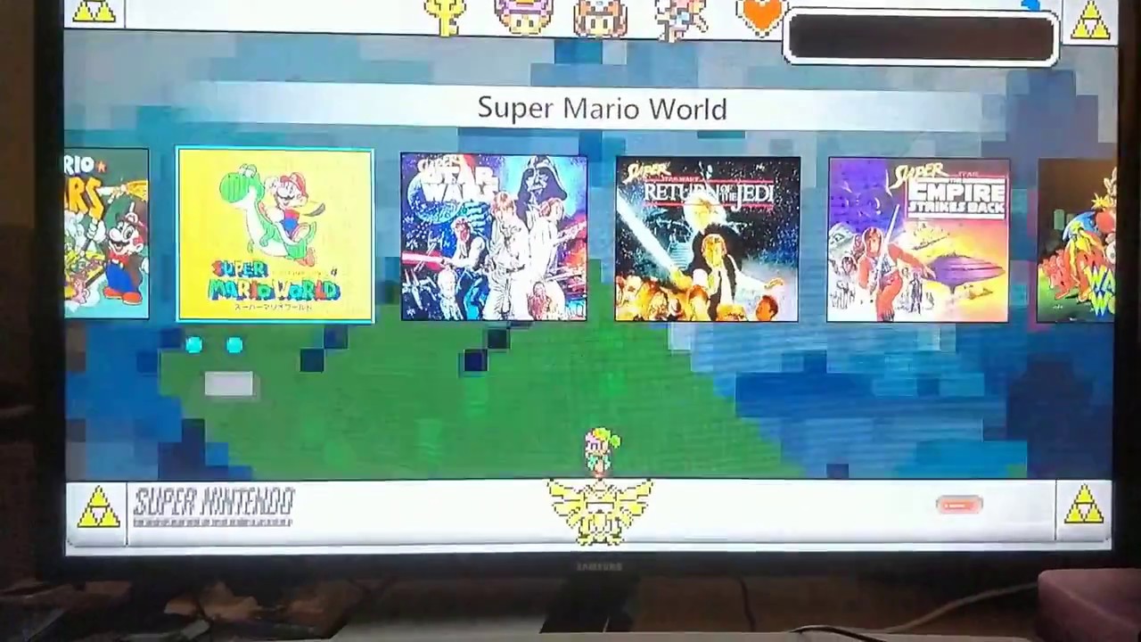 Snes classic mini mod: switch Mario sprite with ALTTP Link - YouTube