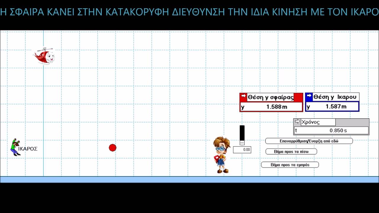 Physics Horizontal Projectile Motion ANIMATION ( ΟΡΙΖΟΝΤΙΑ ΒΟΛΗ ΣΤΟ ip ...