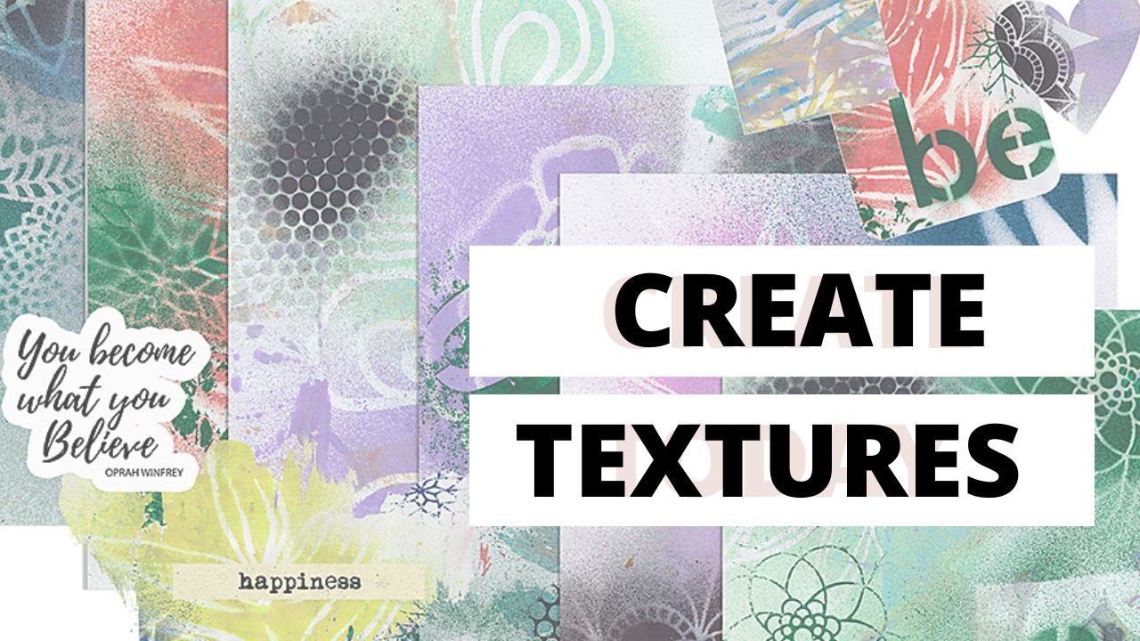 Learn How to Create Amazing Textures with Your Digital Papers - YouTube
