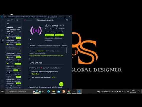 Edita una plantilla con visual studio code, Xampp, Live server - YouTube