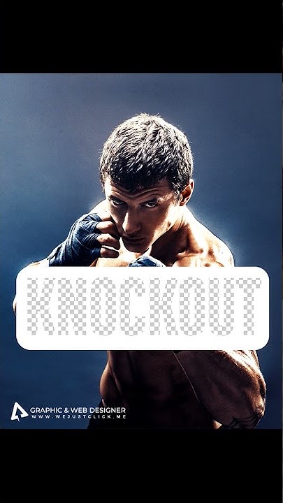 Knockout Text Effect - 30 SECONDS Photoshop Tutorial - YouTube