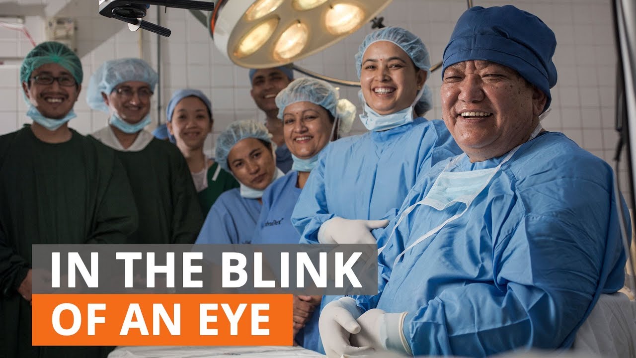 This time-lapse shows how sight can be restored in the blink of an eye ...