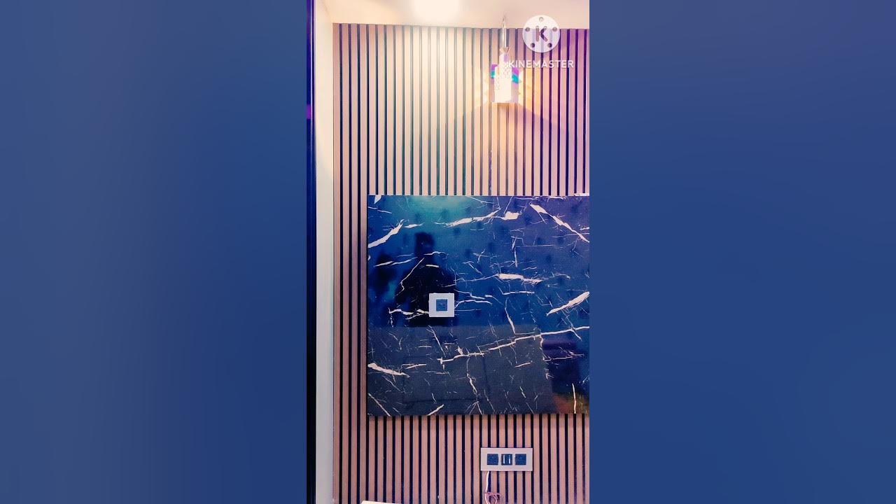 pvc luvers panels wallpaper 3d 5d install interior designer - YouTube