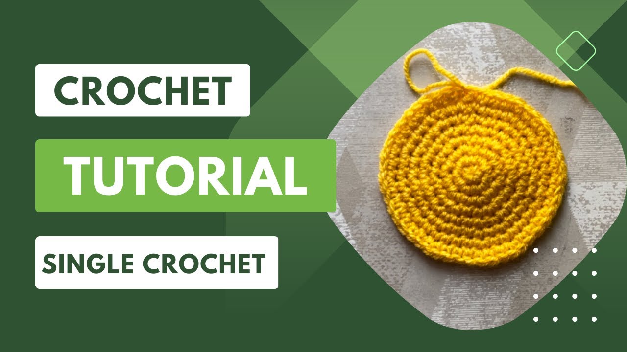 How to make crochet Single Crochet aka sc . Beginner crochet stitch ...