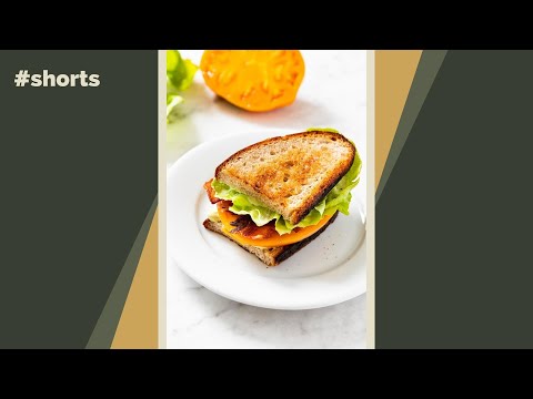 Basil aioli BLT is the perfect way to use up basil and tomatoes! # ...