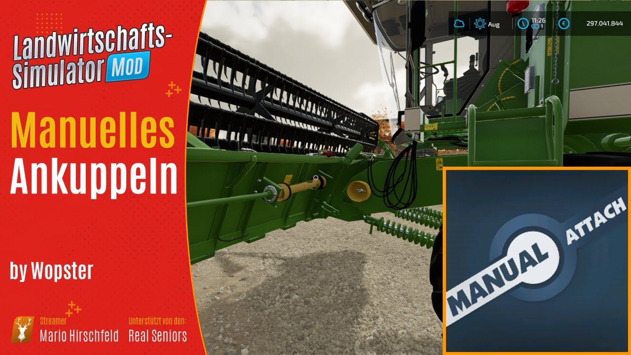 LS22 Mod / Manual Attach - Manuelles Ankuppeln by Wopster / LS22 ...
