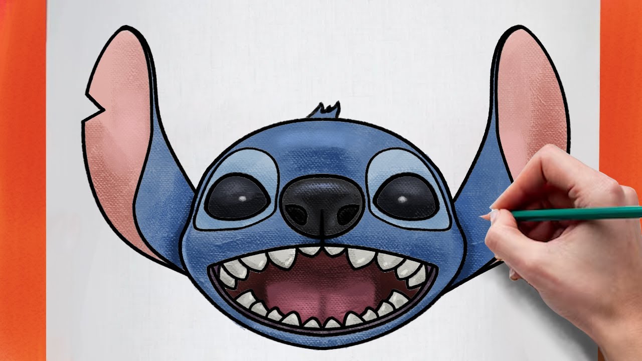 Como dibujar a stitch realista - lilo y stitch la pelicula 2025 - YouTube