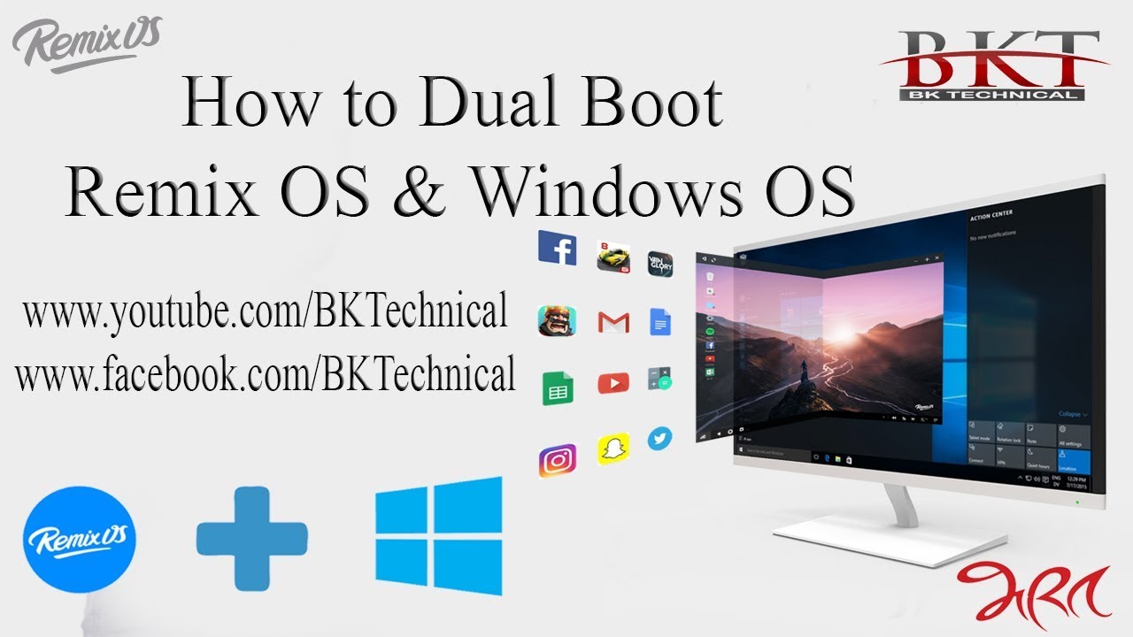 How To Dual Boot Remix Os And Windows Os Hindi Youtube