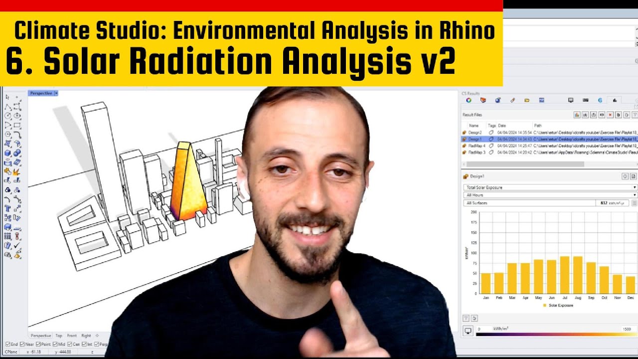6- Comparing Solar Radiation on Design Iterations with Climate Studio 🔍 ...
