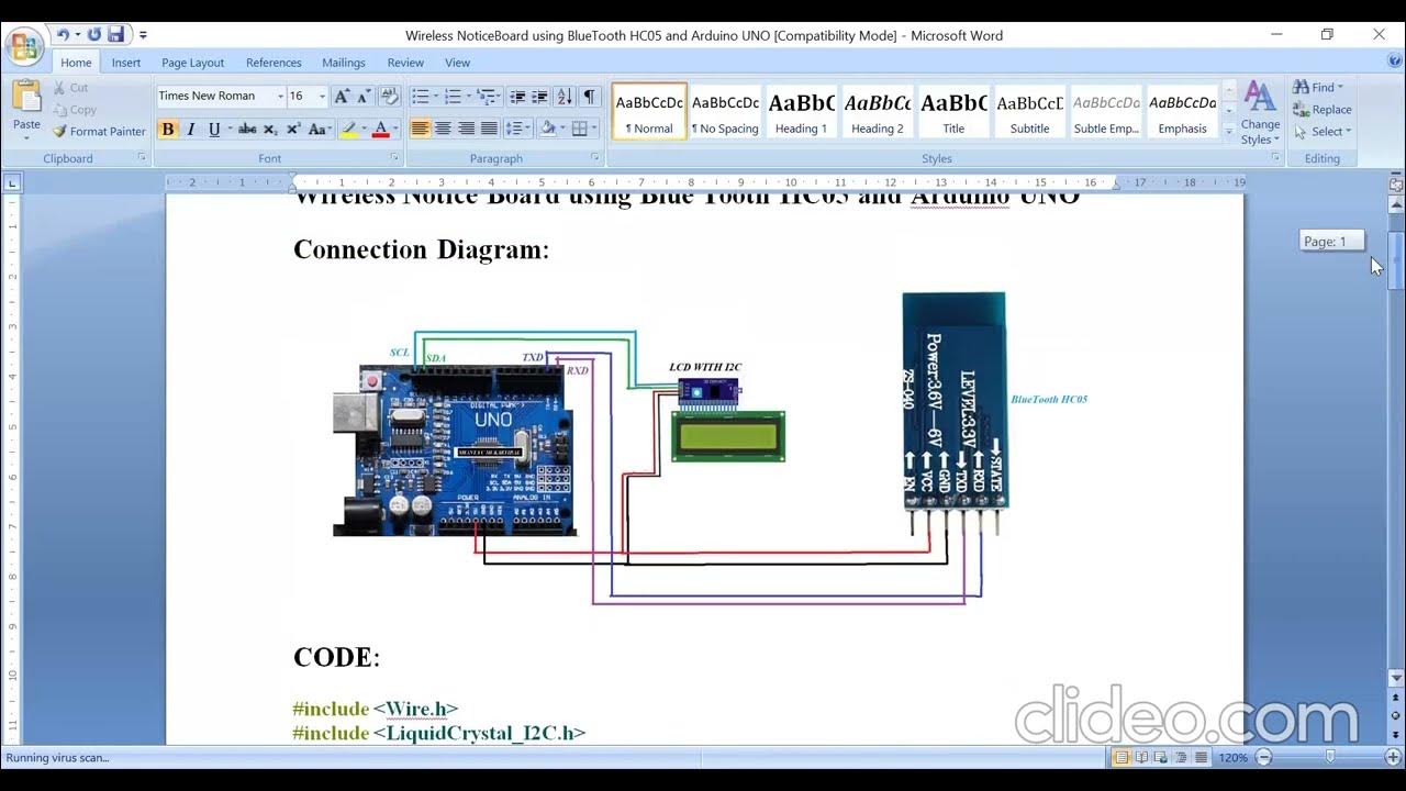Bluetooth controlled noticeboard using Arduino UNO - YouTube