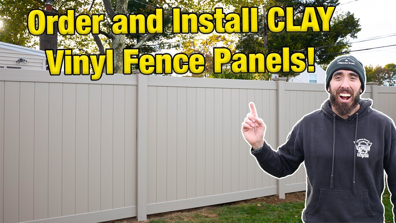 Vinyl Fence Panels (Clay Vinyl Fence) - YouTube