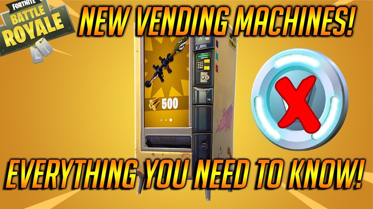 NEW VENDING MACHINE IN FORTNITE BATTLE ROYALE! PRICES, HOW IT WORKS ...