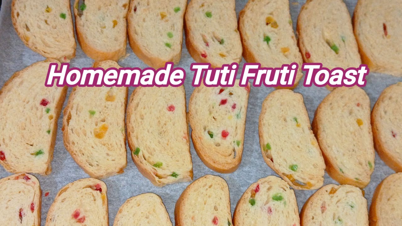 Fruit Toast Recipe|ટૂટીફ્રુટી ટોસ્ટ બનાવાની રીત|How to make Bakery ...