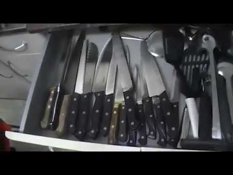 Hacer gratis un organizador de cuchillos - YouTube