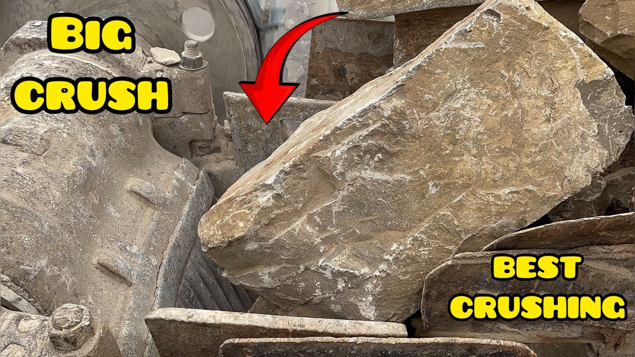 “Big Gaint Crusher Machine: A Giant in Action”Big Rock Crushing👹A ...