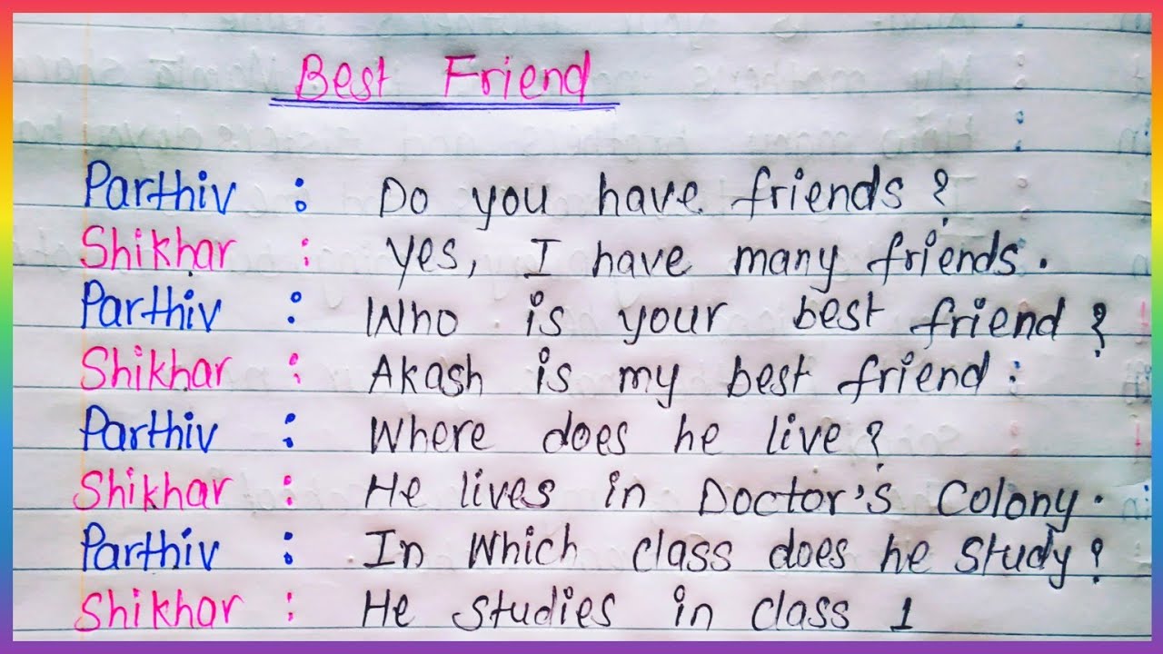 Conversation in English l Conversations Between Two Friends In English ...