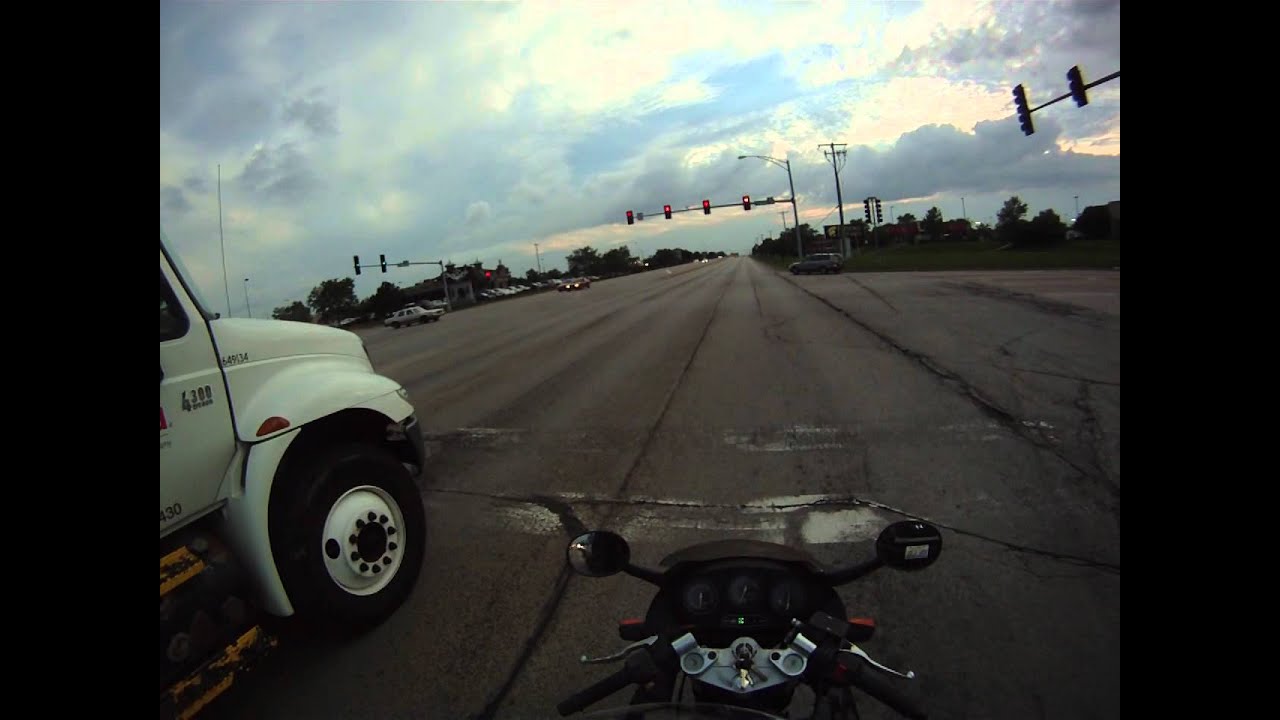 bottle rocket shot at me on my suzuki katana 600 motorcycle - YouTube